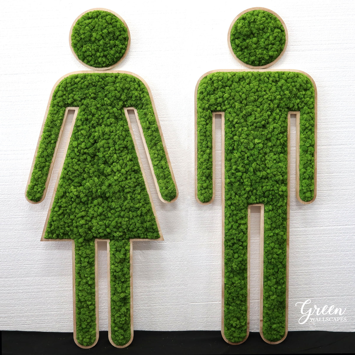 Custom His and Hers Moss Figures 7377437720766 – Green Wallscapes