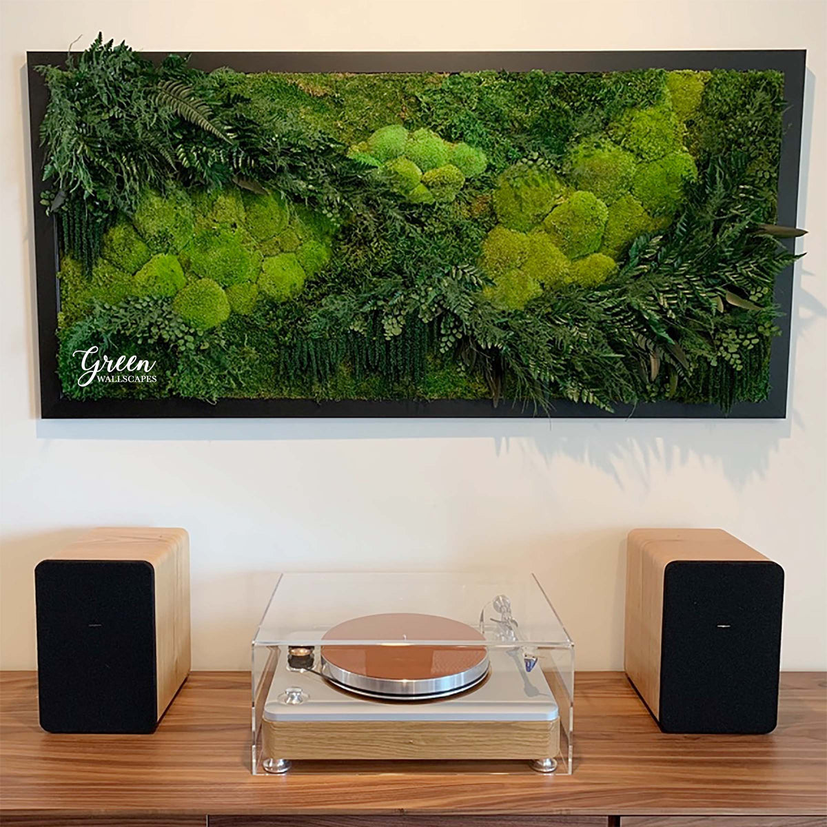 Custom Fern and Moss Wall Art - Green Wallscapes' Botanica Collection